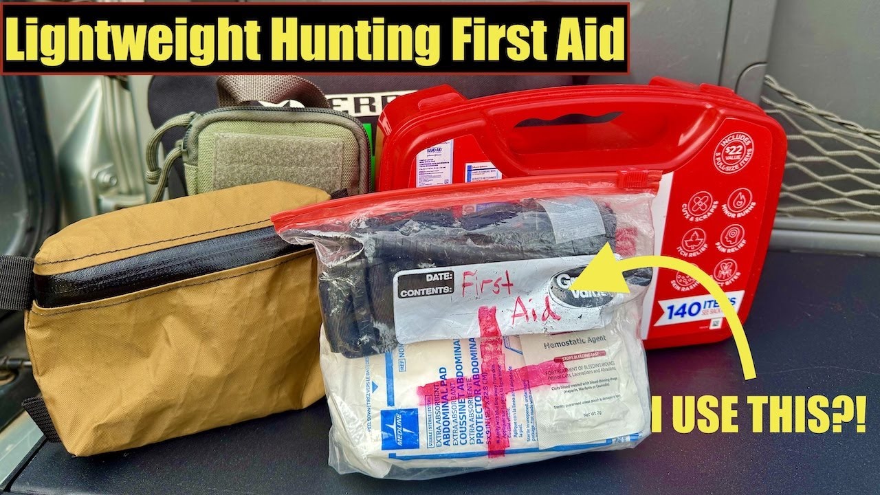 Lightweight Hunting and Backcountry First Aid Kit - YouTube