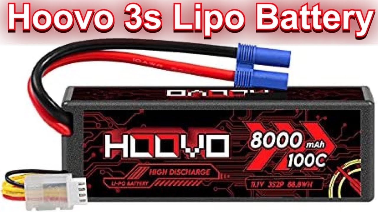 HOOVO 3S Lipo Battery 8000mAh 100C for RC Cars and Trucks - YouTube