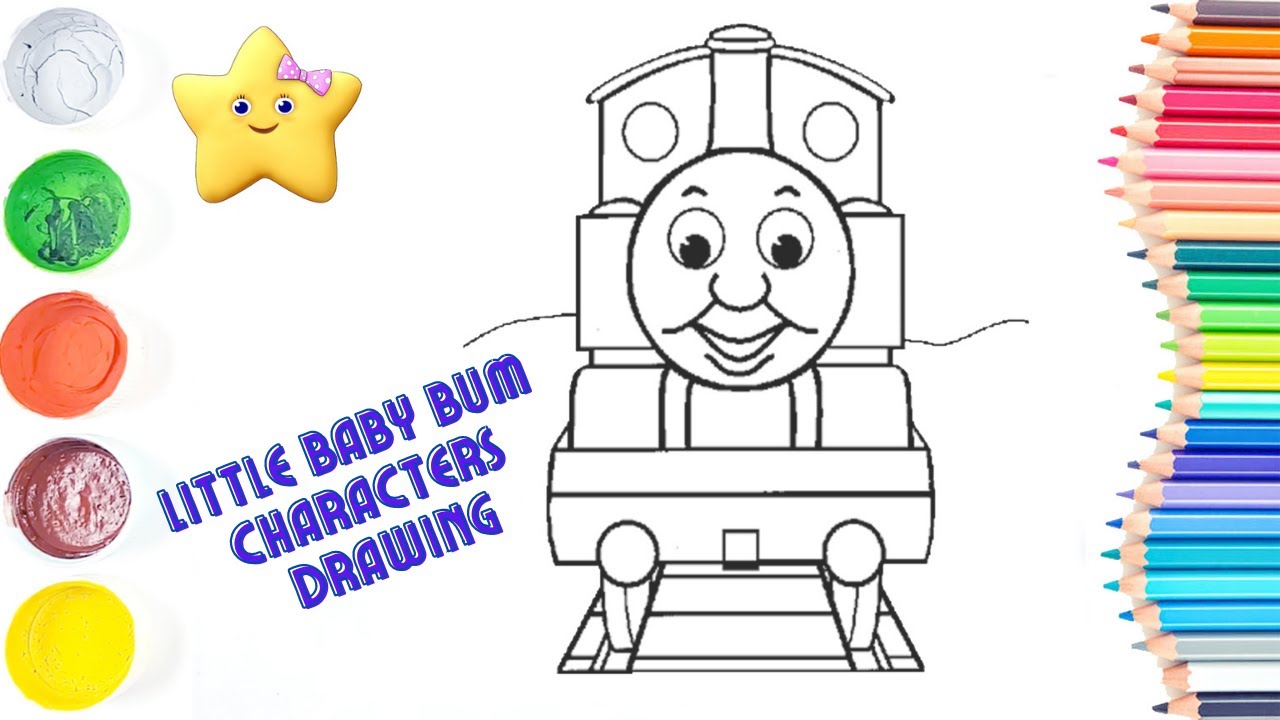 How to Draw ChuChu Train From LBB | From LittleBabyBum! | LBB ...