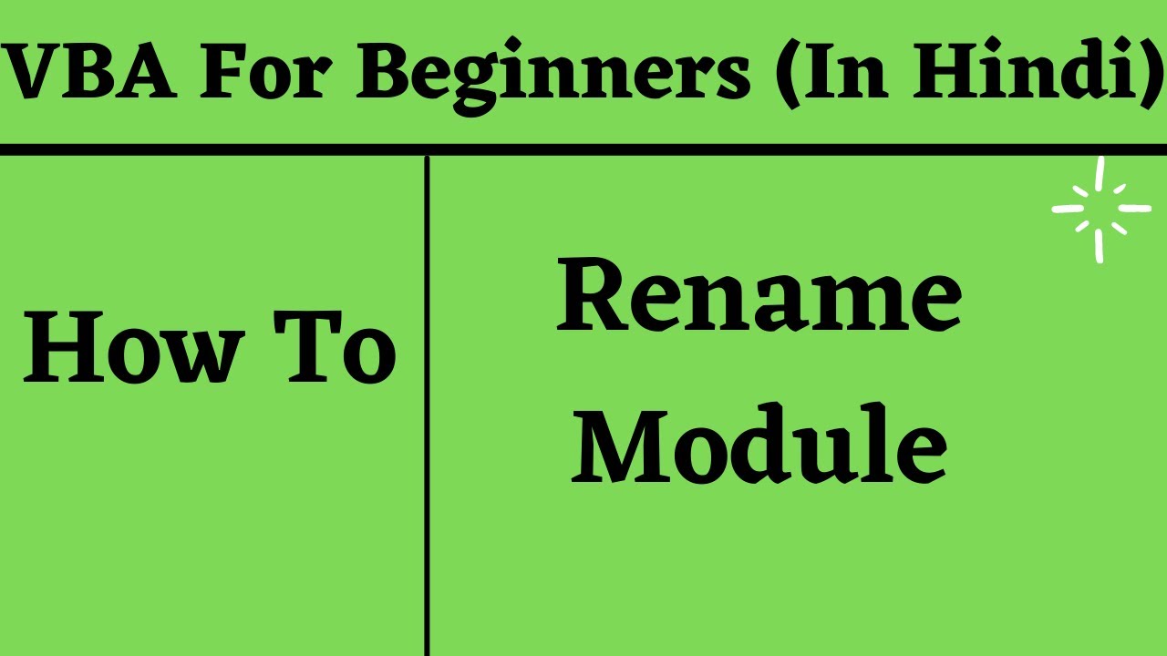 How To Rename Module Name In Excel VBA In Hindi YouTube how-to-rename-module-name-in-excel-vba-in-hindi-youtube