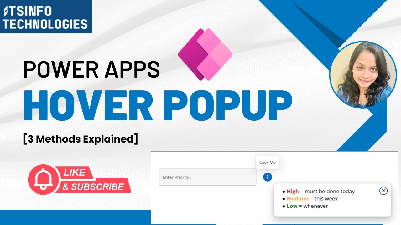 Power Apps Hover Popup - 3 Methods Explained to Show Tooltips and ...