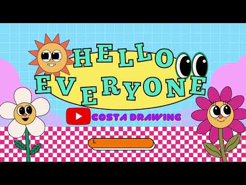How to coloring Funny Hipo Doing Gym ll step by step coloring for kids