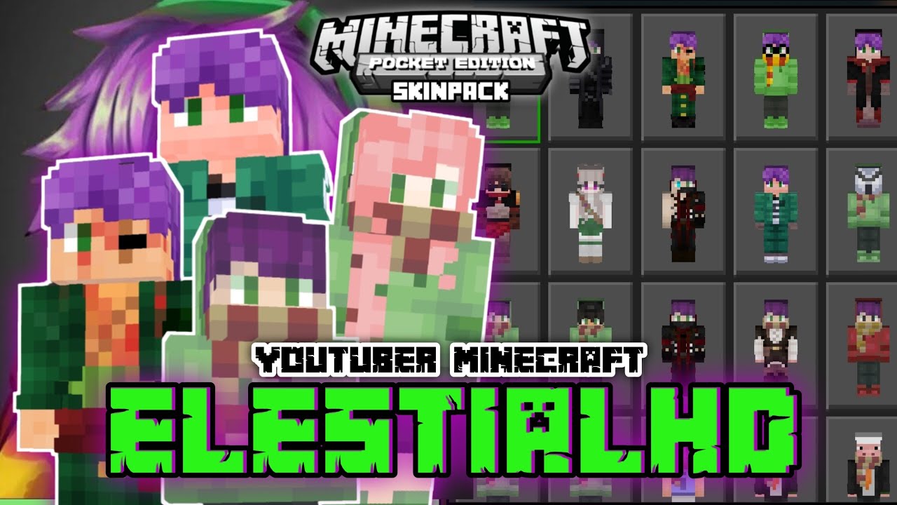 Kumpulan Skin @ElestialHD Skinpack Minecraft pocket edition 1.19+ - YouTube