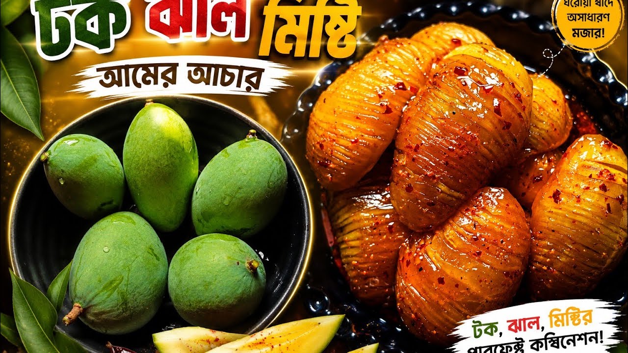 এত আচার খেয়েছি তবে এই আচারের স্বাদ একদম আলাদা স্বাদে ভরা ঘরোয়া আমের ...
