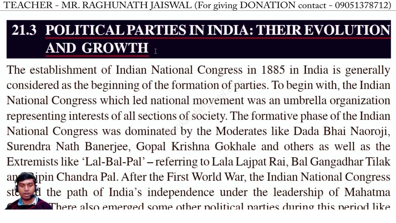 Evolution of political parties in India and growth of political parties ...