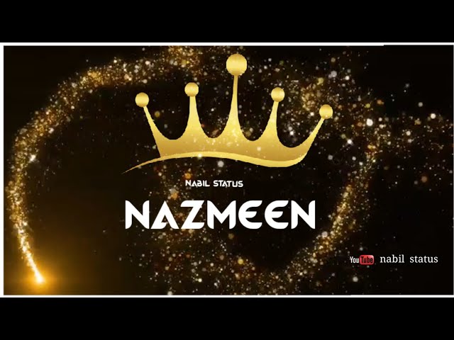 Nazmeen Name Logo New Alphabet Name 😍 Design Nameart
