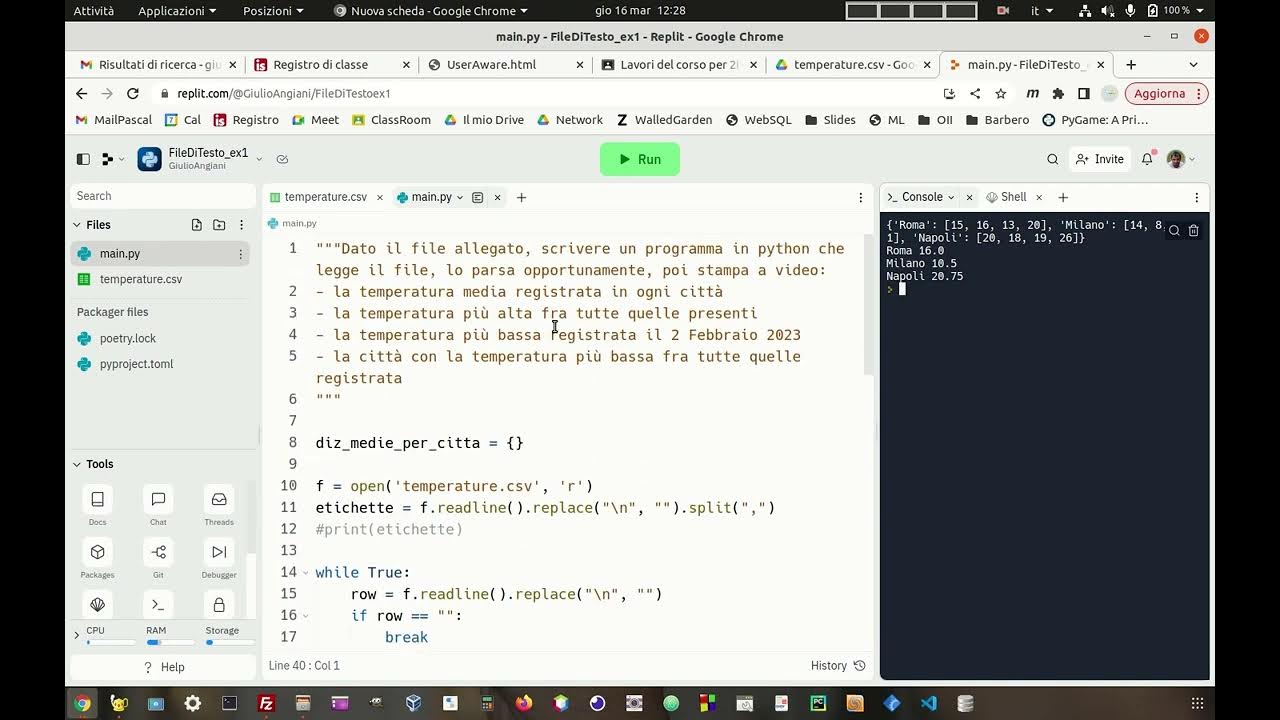 python file di testo esercizio risolto - YouTube