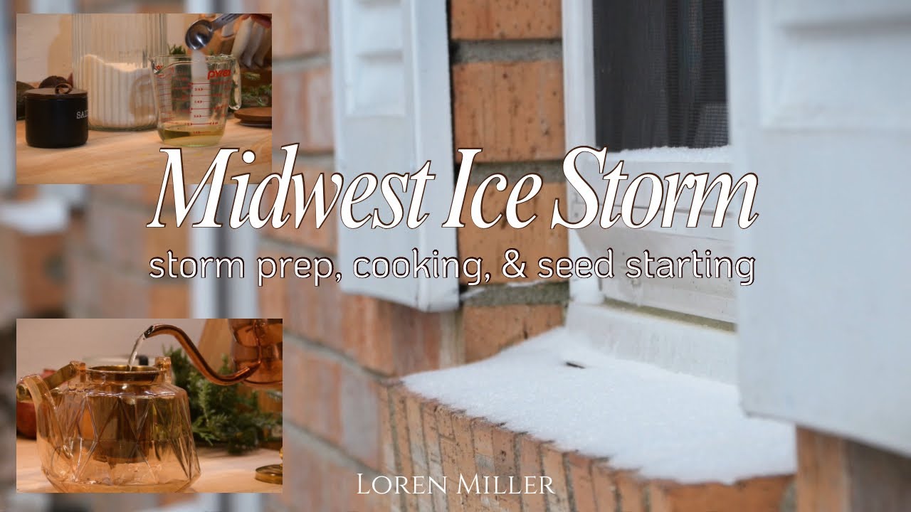 Settling In For An Ice Storm + Seed Starting Begins! - YouTube