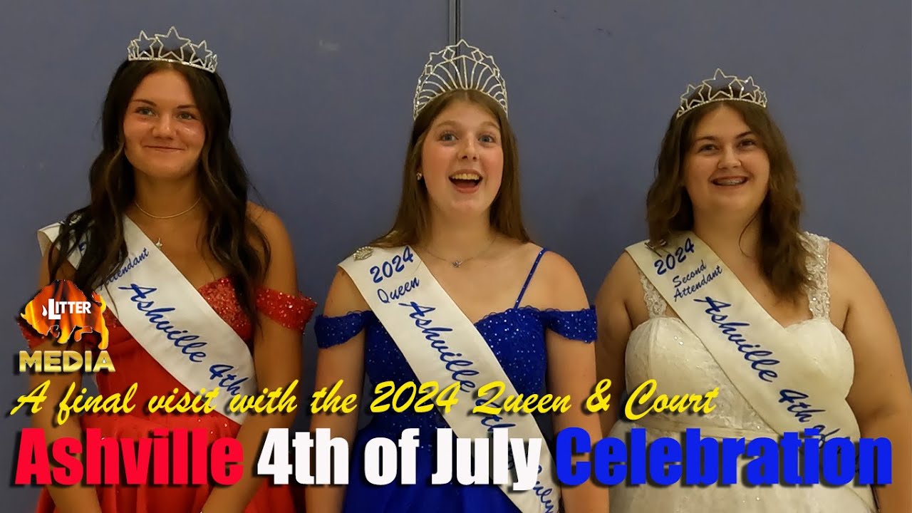 Dan Ramey with the 2024 Ashville 4th of July Celebration Queen & Court - YouTube