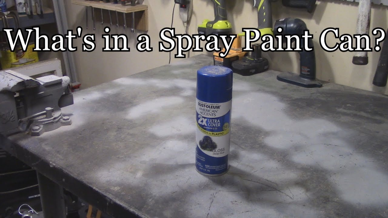What's in a Spray Paint Can? - YouTube
