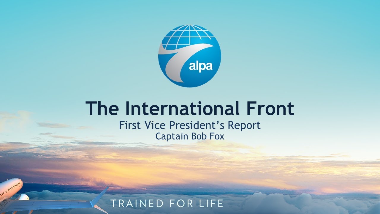 Capt. Bob Fox's comments to ALPA's 125th Regular Executive Board - YouTube