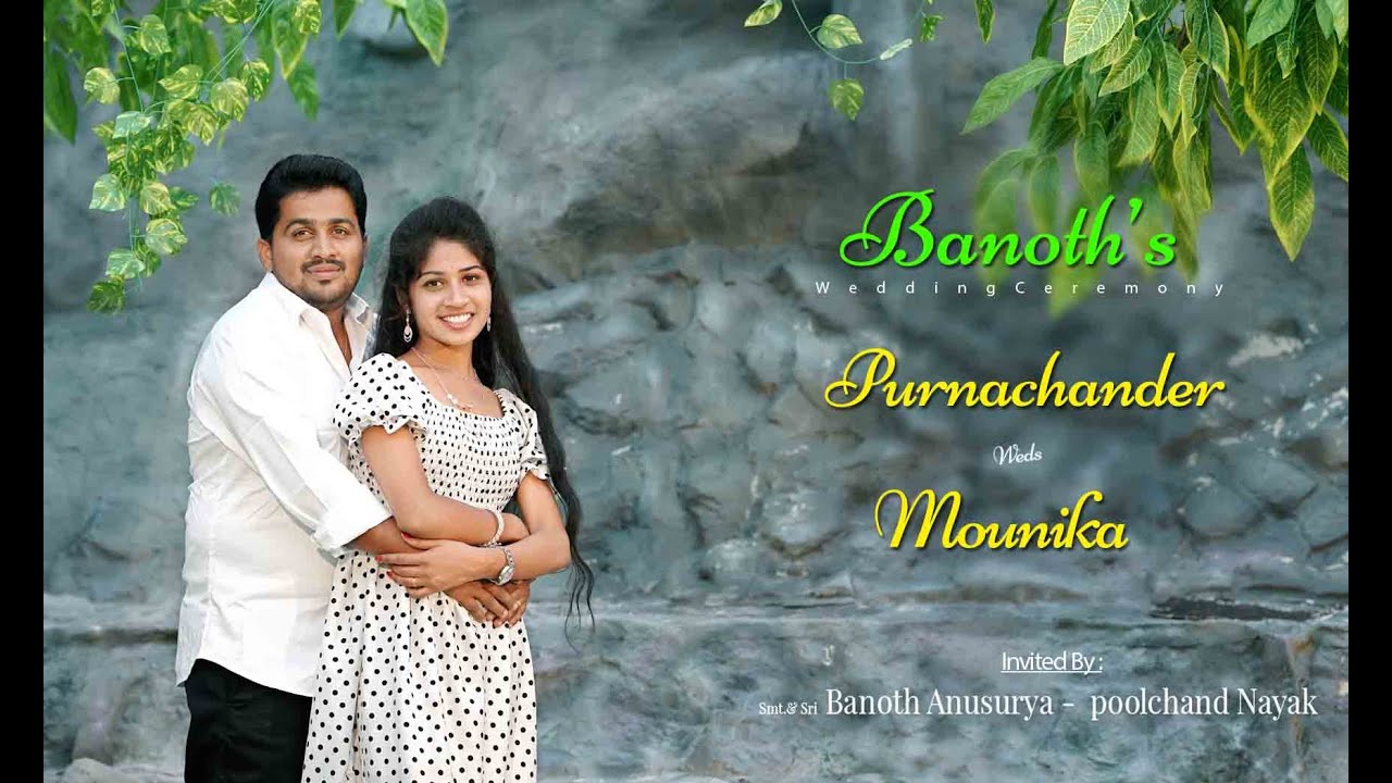 Banoth Purnachander + Mounika Wedding Live streaming - YouTube