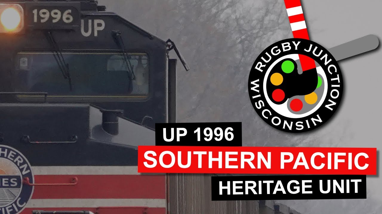 Southern Pacific Heritage Unit UP 1996 at Sheboygan WI - YouTube