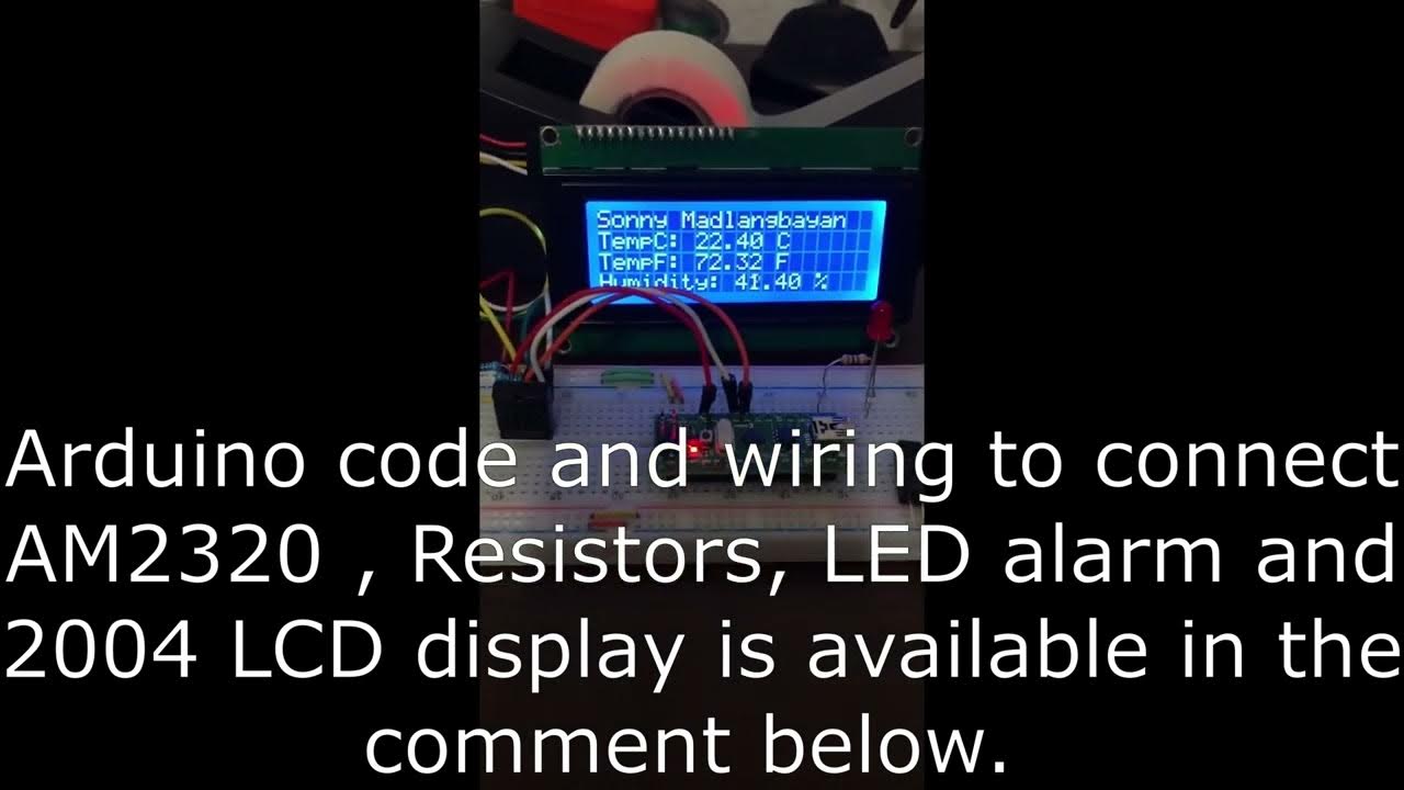 AM2320 Humidity/Temperature Sensor on Arduino nano - YouTube