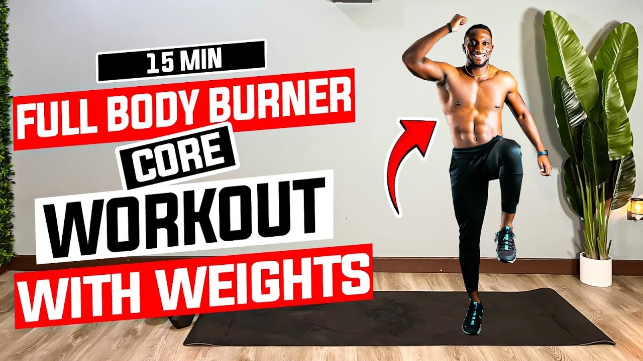 15 MIN Full Body & Core Workout 🔥 with Weigths | Day 148 of 366 - YouTube