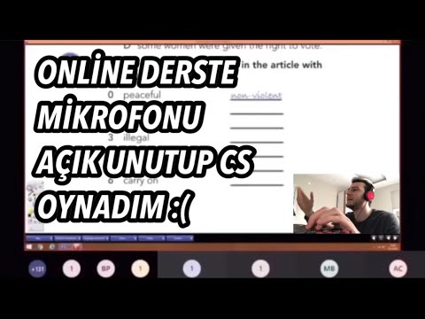 ONLİNE DERSTE CS OYNAYAN ELEMAN BENİM!