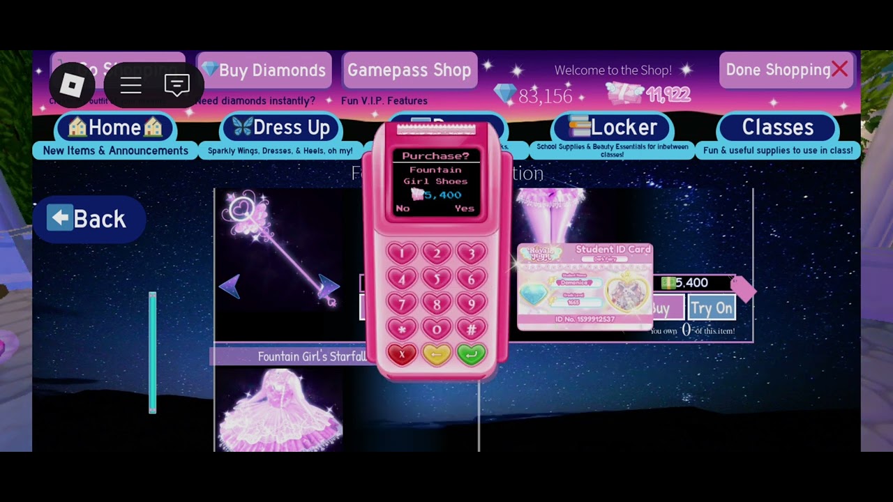 Fountain lady set in royale high! I finally saved up enough for the ...