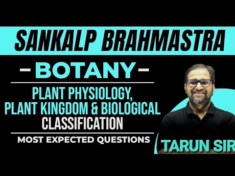 Plant Physiology, Plant Kingdom & Biological Classification Question ...
