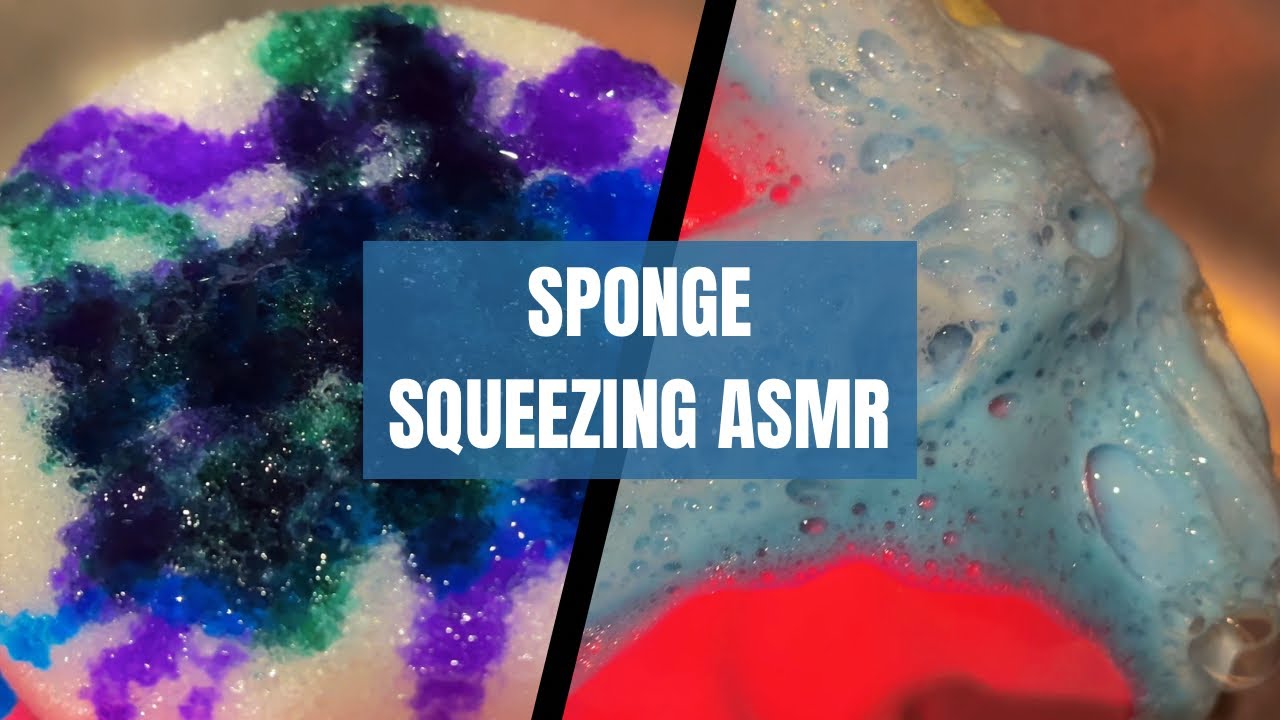Sponge Squeezing ASMR - YouTube