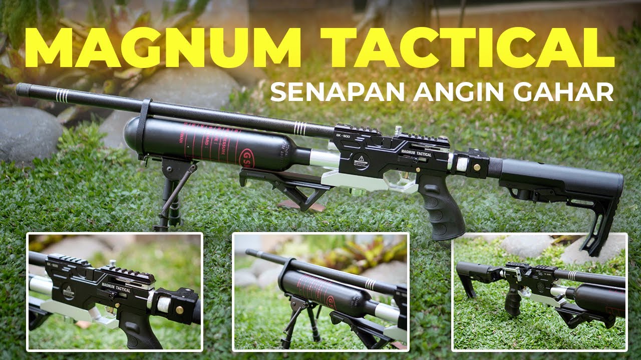 SENAPAN ANGIN GAHAR!!! MAGNUM TACTICAL!!! AKURASI ONE HOLE!!! POWER ...