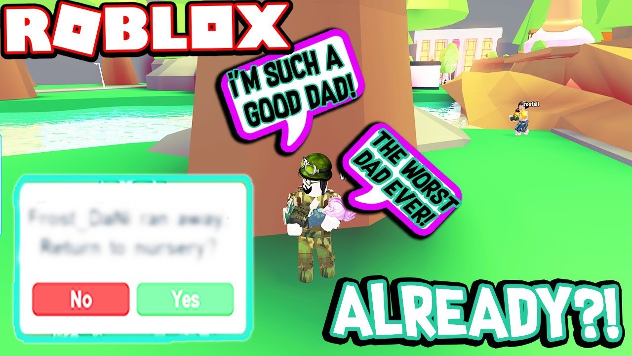 THE WORST FATHER IN ROBLOX! *LOST CHILD* (Roblox Adopting A Cute Baby ...