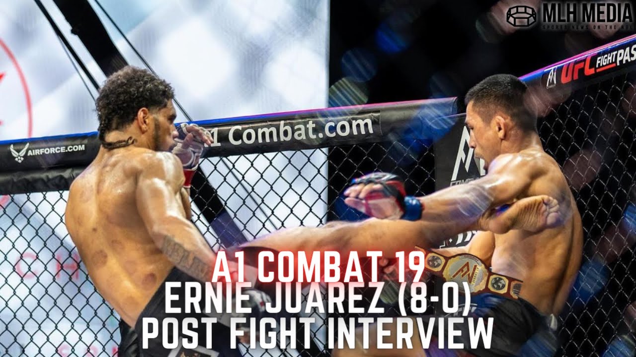 A1 Combat 19 | 8-0 Ernie Juarez Post Fight Interview | "Dana White ...