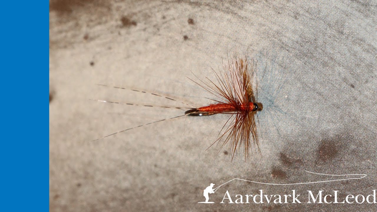 Hackled Dry Flies #5 - Tying The Sherry Spinner - YouTube