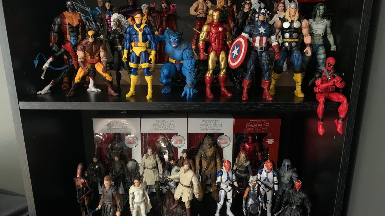 Room Tour/Figure Collection Video | Marvel Legends, Star Wars The Black ...