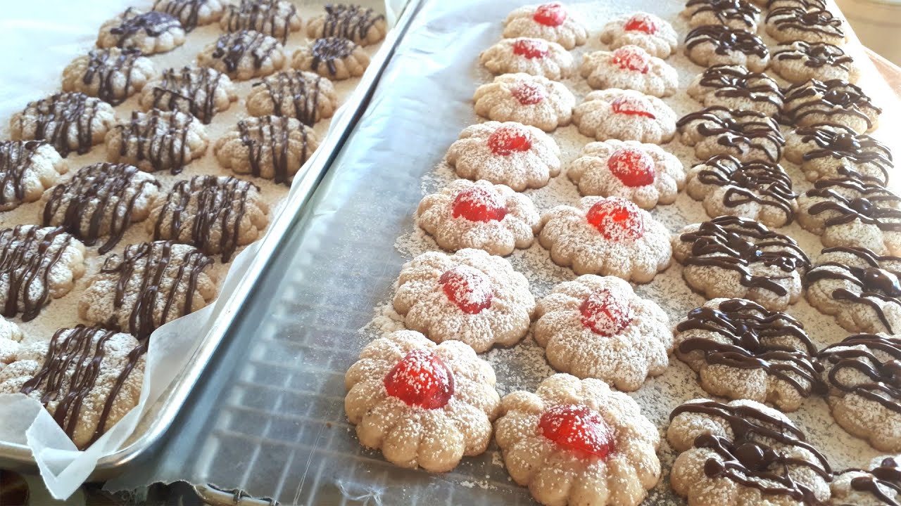 Butter & Almond Spritz Cookies ~Perfect for Christmas! - YouTube