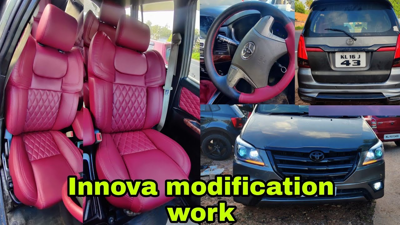 Innova modification seat modification interior work - YouTube