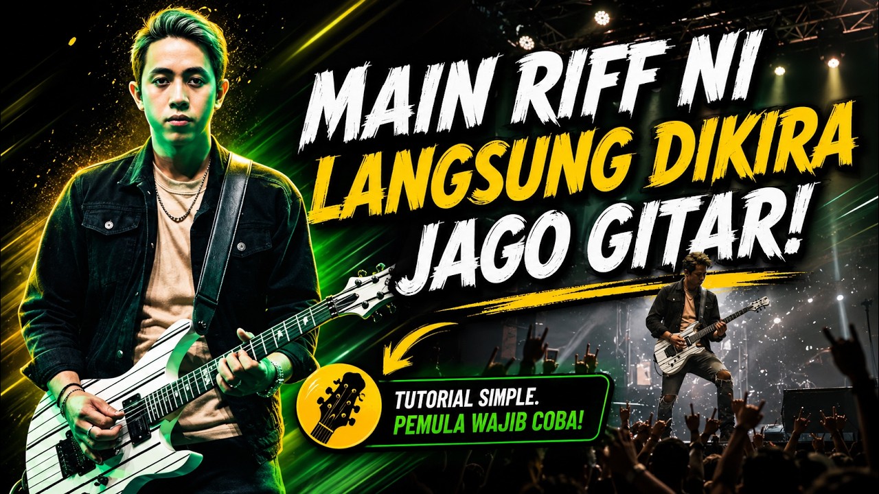 RIFF YANG BIKIN TERLIHAT JAGO MAIN GITAR | TUTORIAL SIMPLE - YouTube