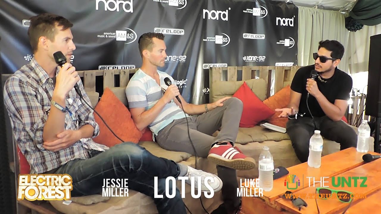 Jesse & Luke Miller (Lotus) talk Tour Life at Electric Forest - YouTube