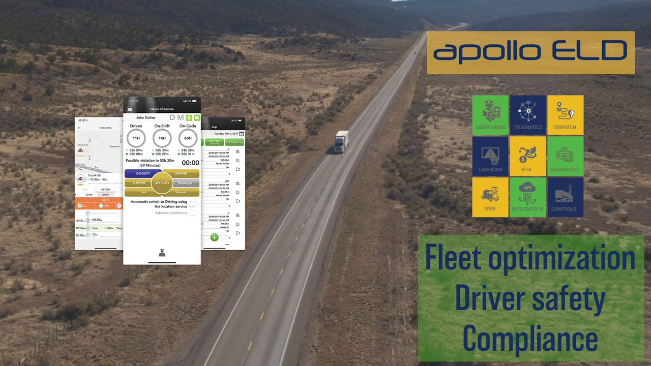 apollo "connected" ELD and telematics services - YouTube