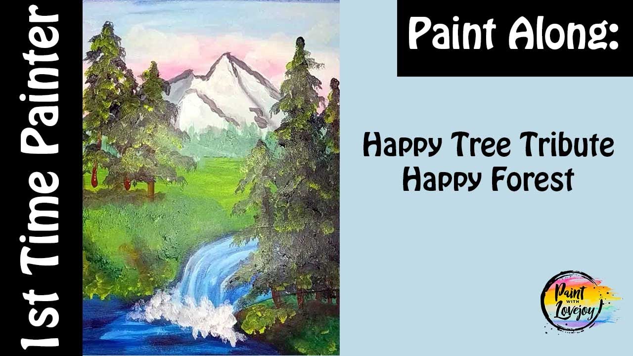 Happy tree Tribute: Happy Forest (Easy step by step for first-time ...