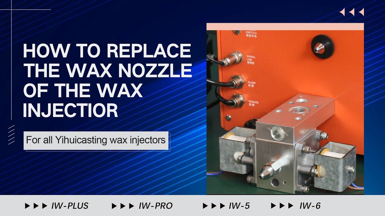 Replace the old type wax injection nozzle - YouTube