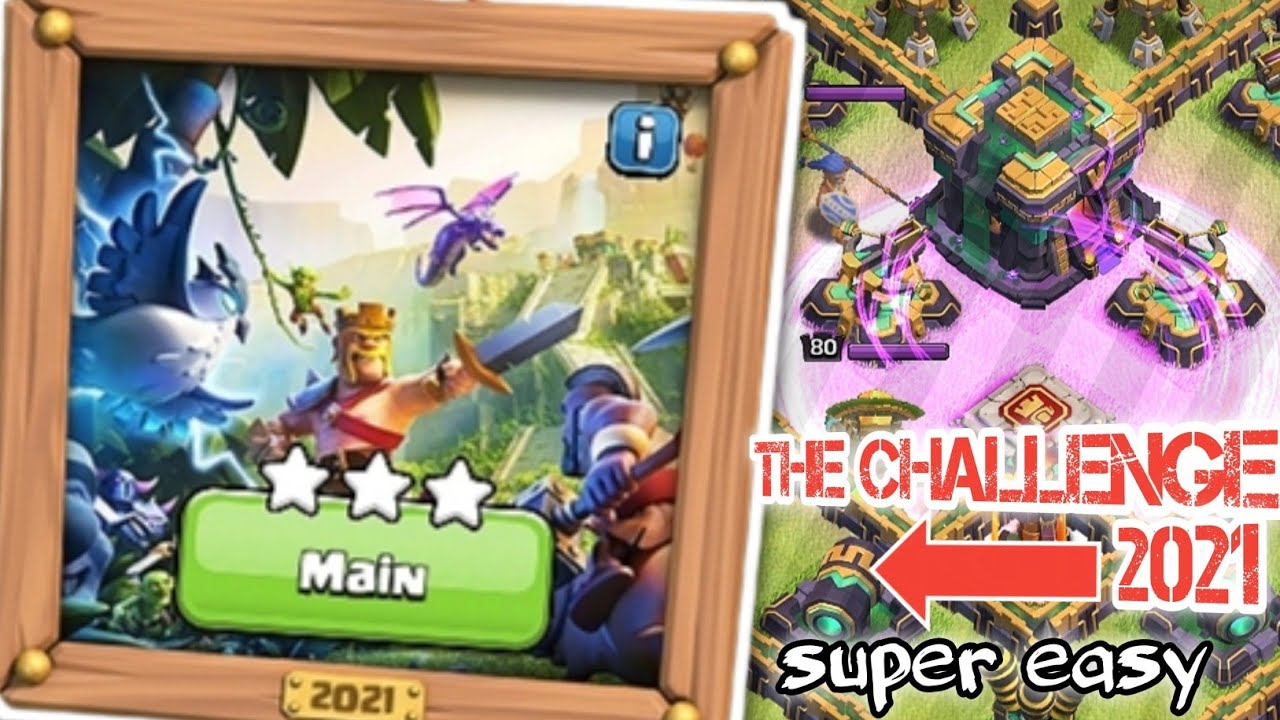 coc birthday challenge 2021|Clash of clans|tutorial challenge 2021 easy ...