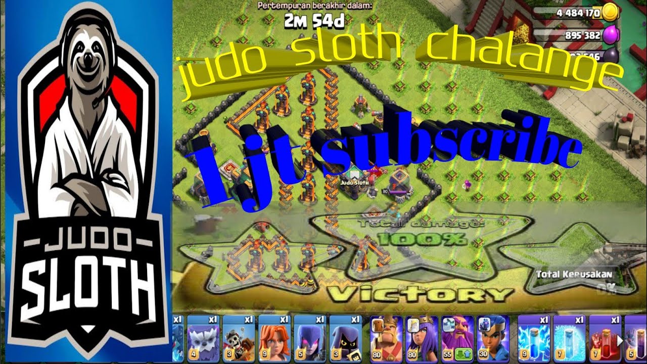 SUPER CHALLANGE JUDO SLOTH BASE || BIKIN SIRAH AING PUSING - YouTube
