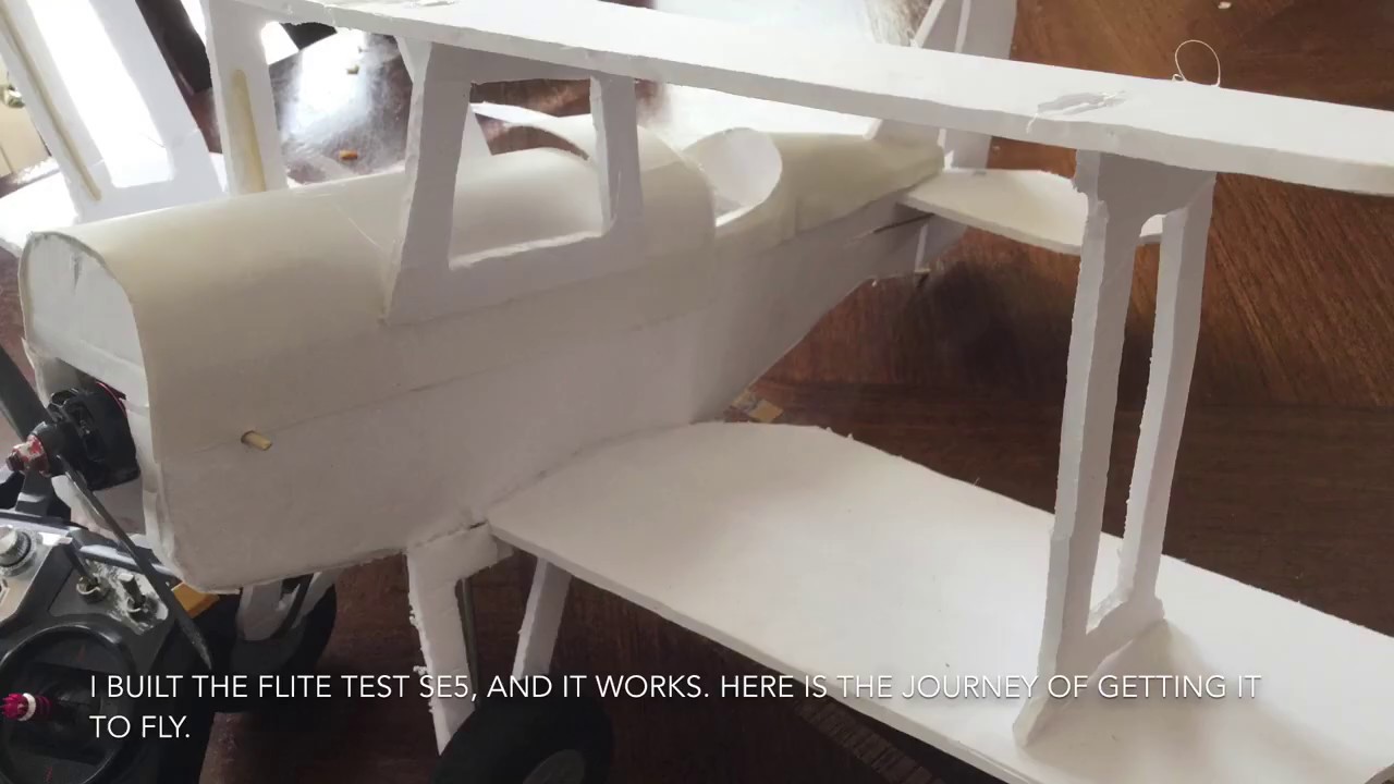 My Flite Test Rc SE-5 Biplane!!! - YouTube