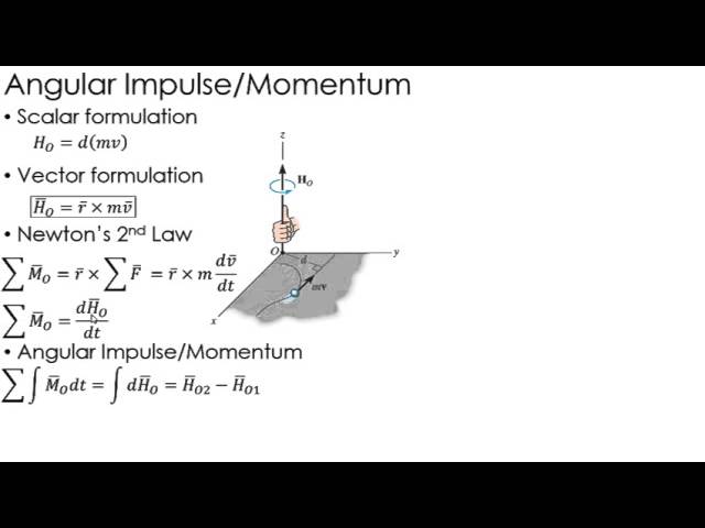 Angular Momentum Equation Angular Momentum Equation