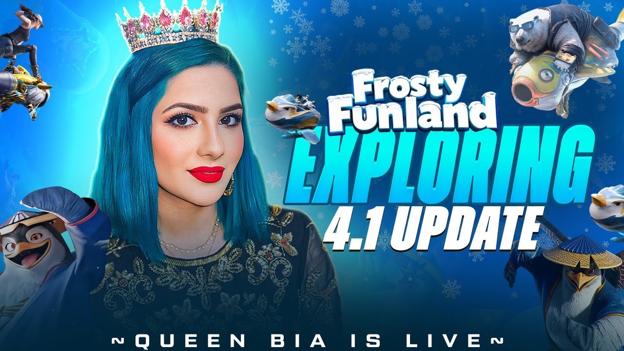 FROSTY FUNLAND 4.1 update and fun ROOMS with QUEEN BIA - YouTube