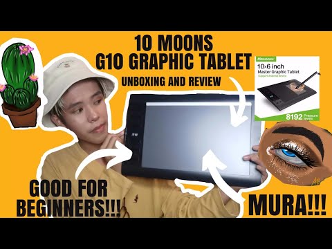 #10moonsG10graphicTablet 10 MOONS (G10 GRAPHIC TABLET UNBOXING AND ...