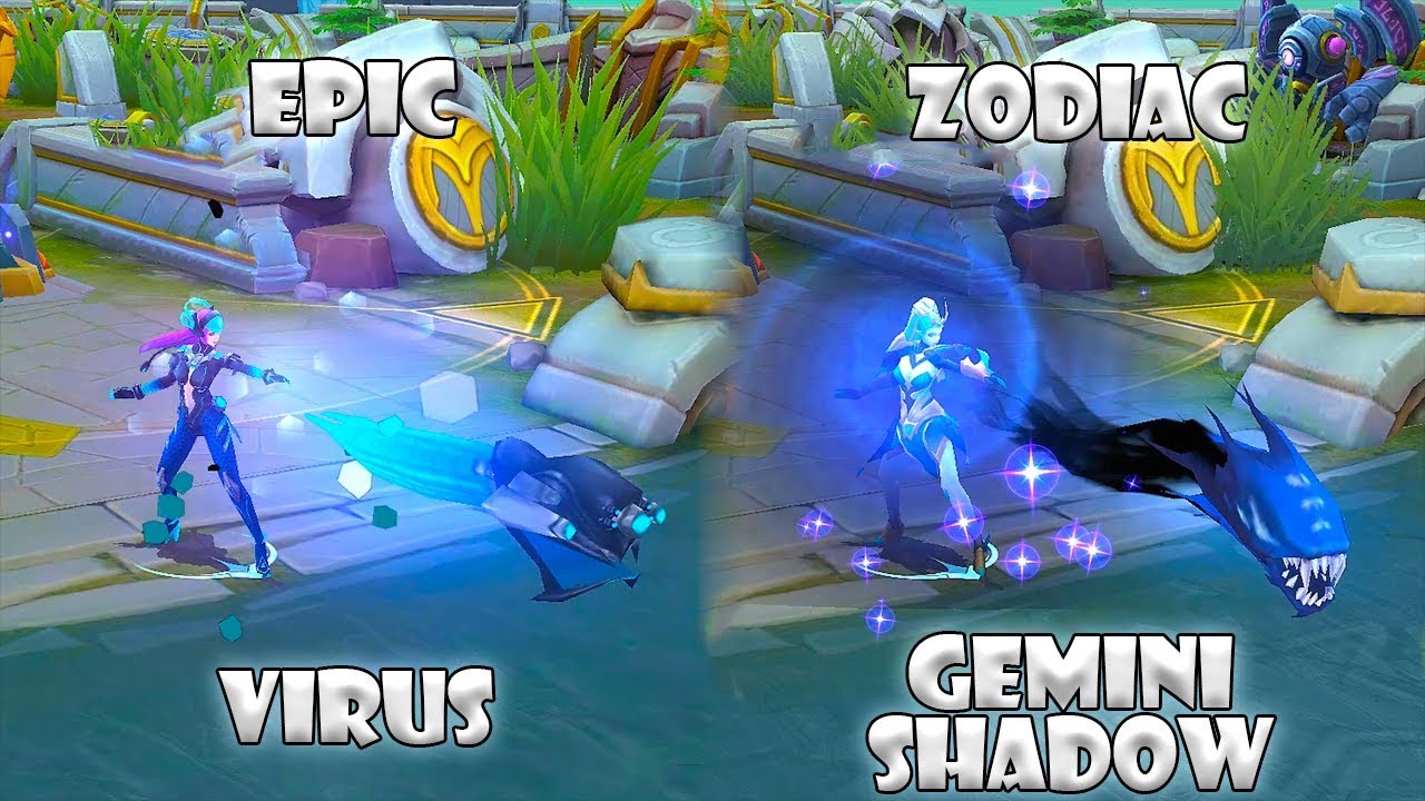 Selena | Gemini - Shadow Zodiac Skin VS Virus Epic Skin | Mobile ...