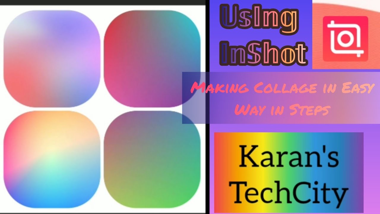 How to Make Easy Collage using InShot - YouTube