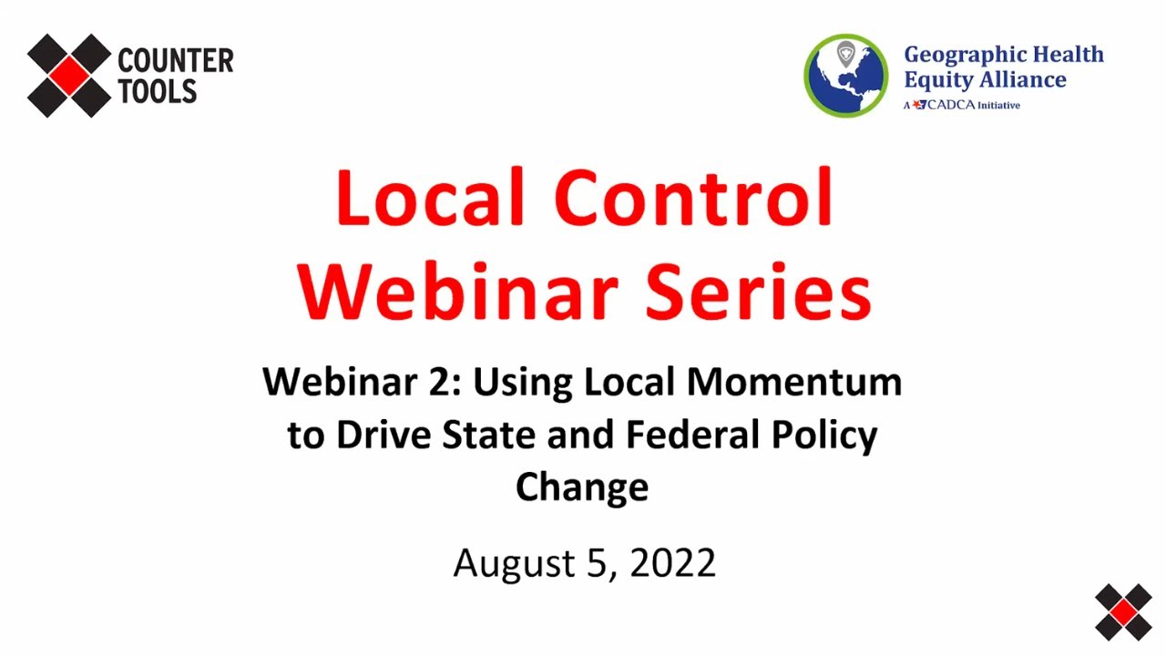 Local Control Webinar Series: Using Local Momentum to Drive State and ...