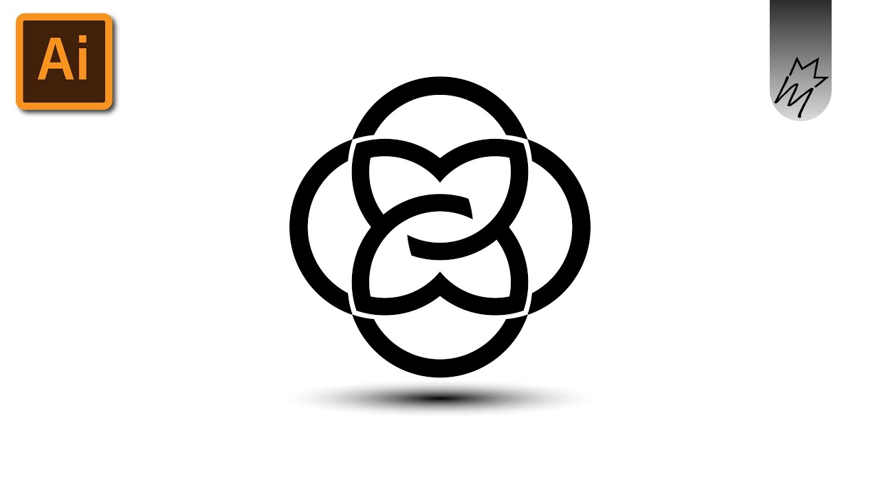 DRAW CIRCLE GRID LOGO DESIGN IN ILLUSTRATOR CC || LOGO DESIGN TUTORIAL ...