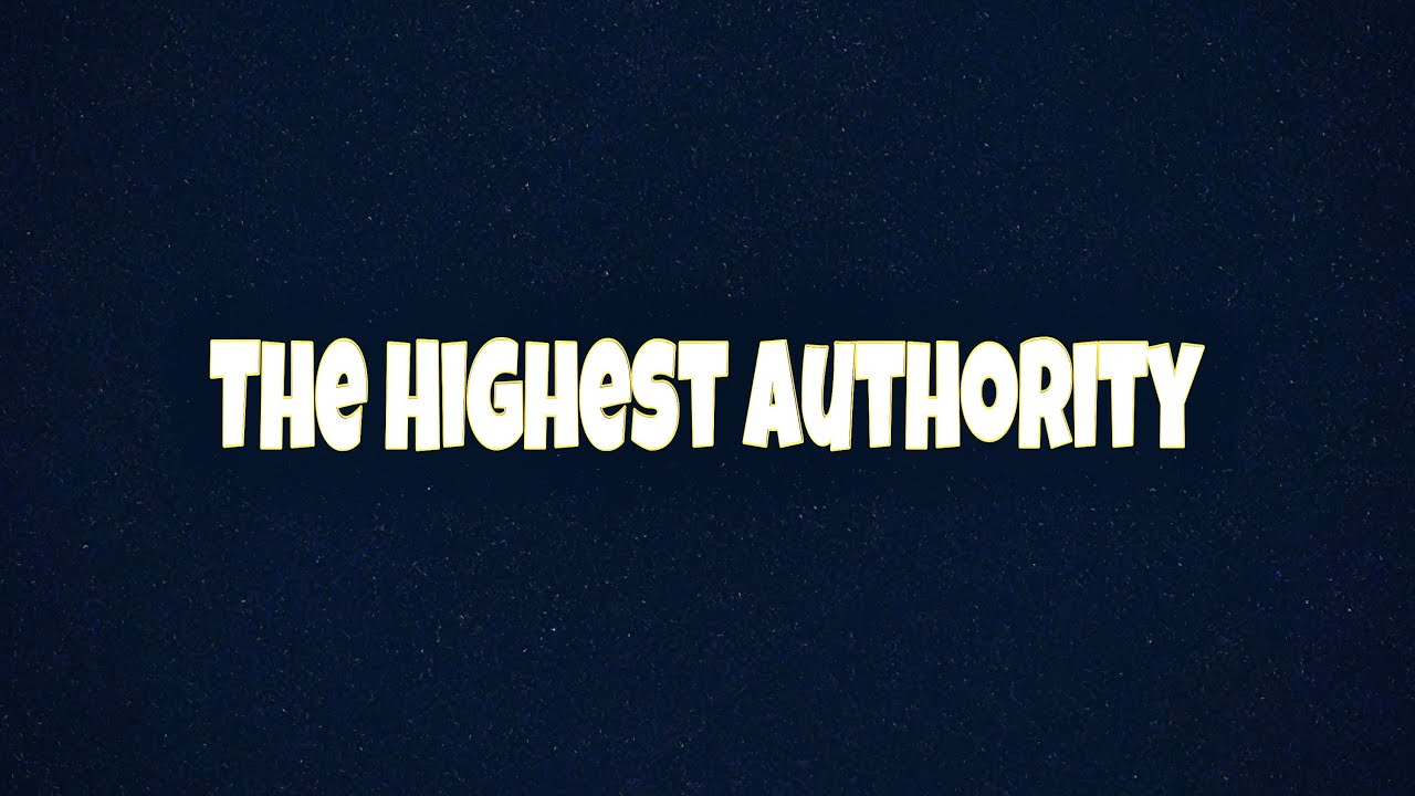 Jesus: The Highest Authority! - YouTube