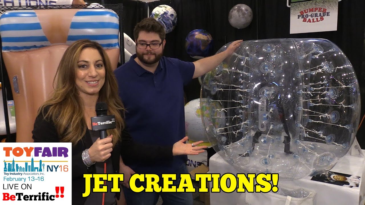 Jet Creations Inflatables on BeTerrific at Toy Fair 2016! Bumper Balls ...