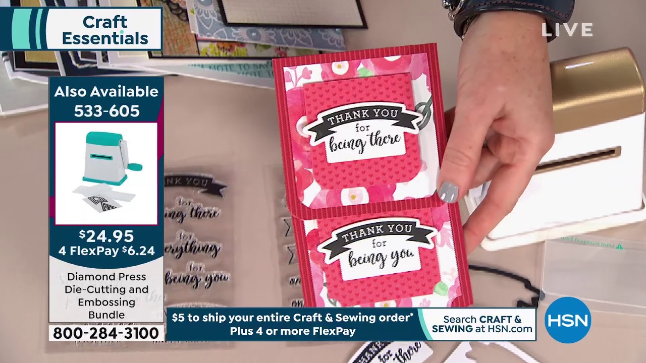 Diamond Press Everyday Greetings Stamp and Dies Set - YouTube