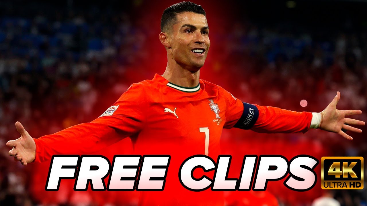 Cristiano Ronaldo FREE CLIPS | 4K No Watermark | Real Madrid Man United ...