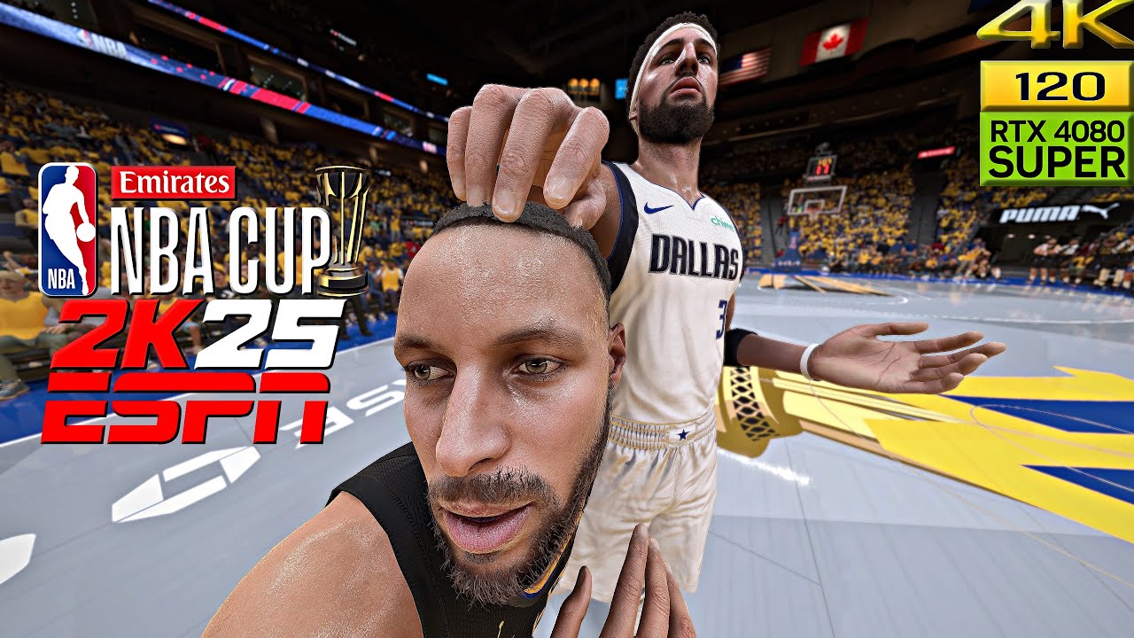 NBA 2K25 PC ESPN Mod | Mavericks vs Warriors | NBA Cup 🏆 [4K60] - YouTube